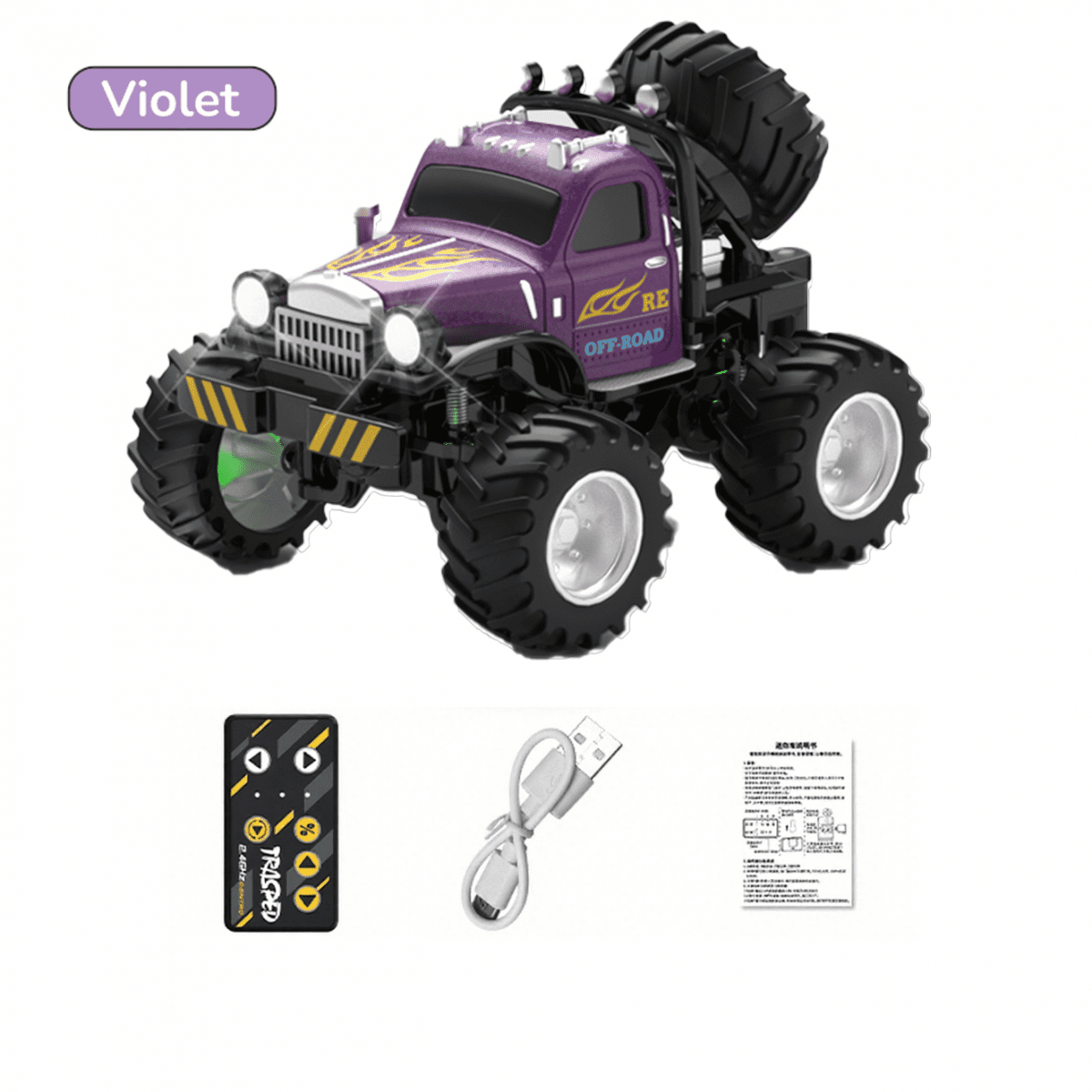 RC Truck Toys for Kids, 1/64 Scale Mini Remote Control Car with ...