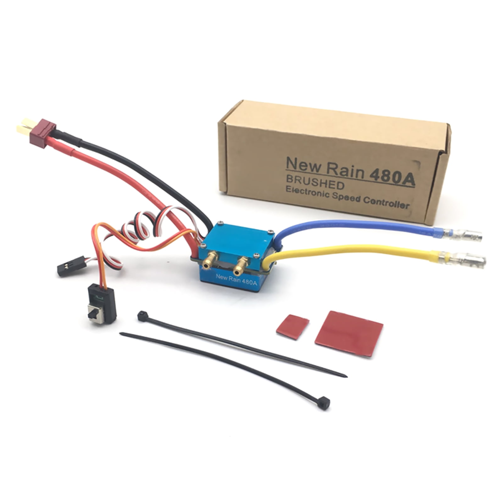 RC Water-cooled ESC Controller High Voltage Waterproof Brushed ESC ...