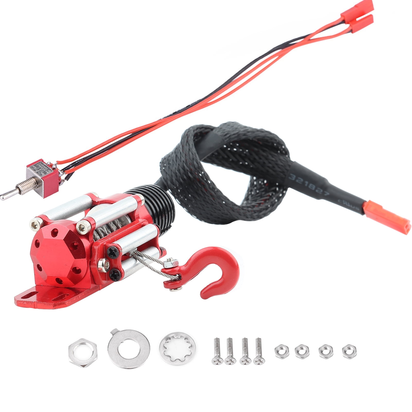 RC Winch,1:10 Remote Control Crawler Climbing Car Electric Metal Winch ...