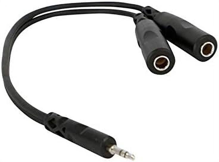 RC135TRS 3.5Mm Male To Dual 1/4" TRS Female Headphone Splitter Cable ...