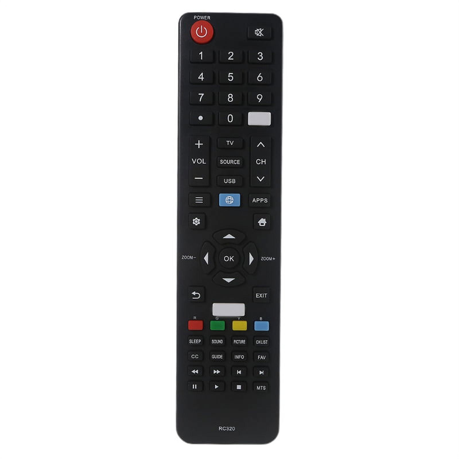 RC320 TV Remote Control with Smooth for Touch for Fanco Atvio Rc320 for ...