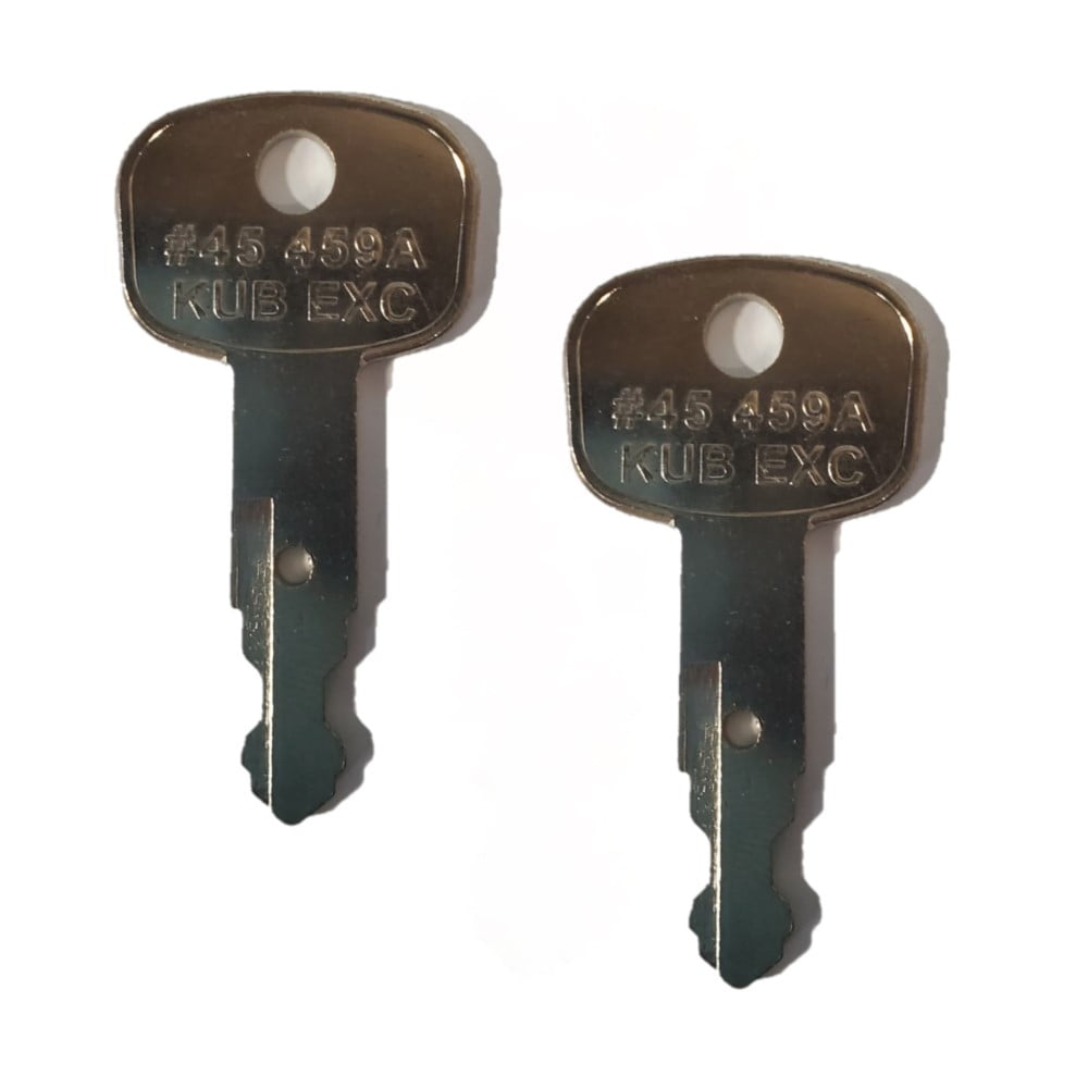 RC411-53933 Two (2) Keys Fits Kubota Excavator KX91-3 KX121-3 KX161-3 ...
