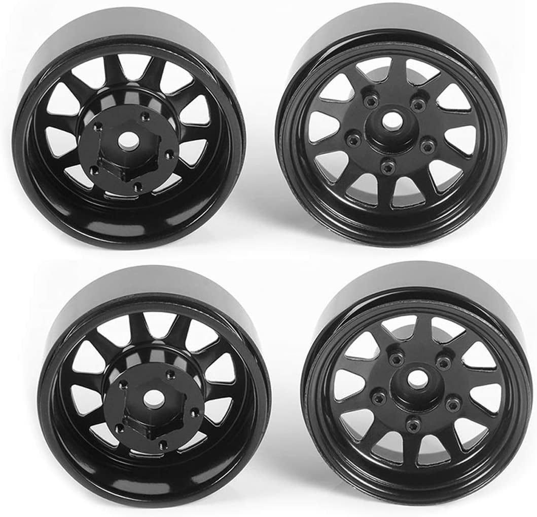 RC4WD Z-W0262 OEM Stamped Steel 1.55 Beadlock Wheels (Black) (4 ...