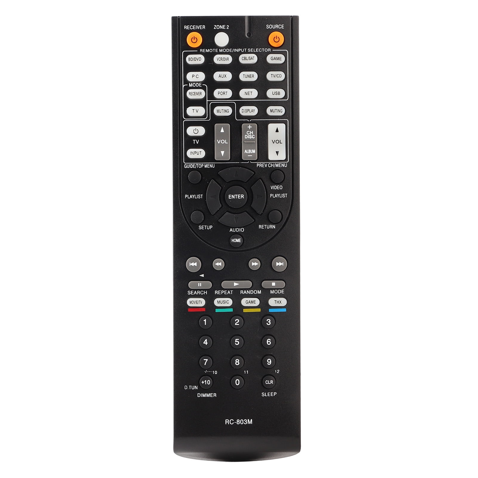 RC803M Remote Control Fit for ONKYO AV Receiver TXNR609 TXNR609B ...