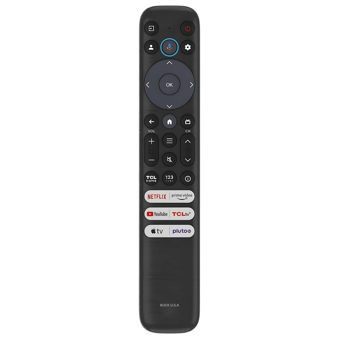 RC813 TCL Remote Control Replacement - Easy Setup, Infrared + Bluetooth ...