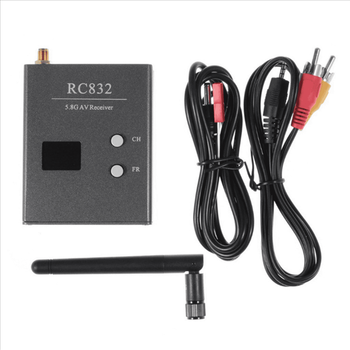 RC832 FPV Receiver 5.8GHz 48CH RC832 AV Receiver with Antenna for FPV ...