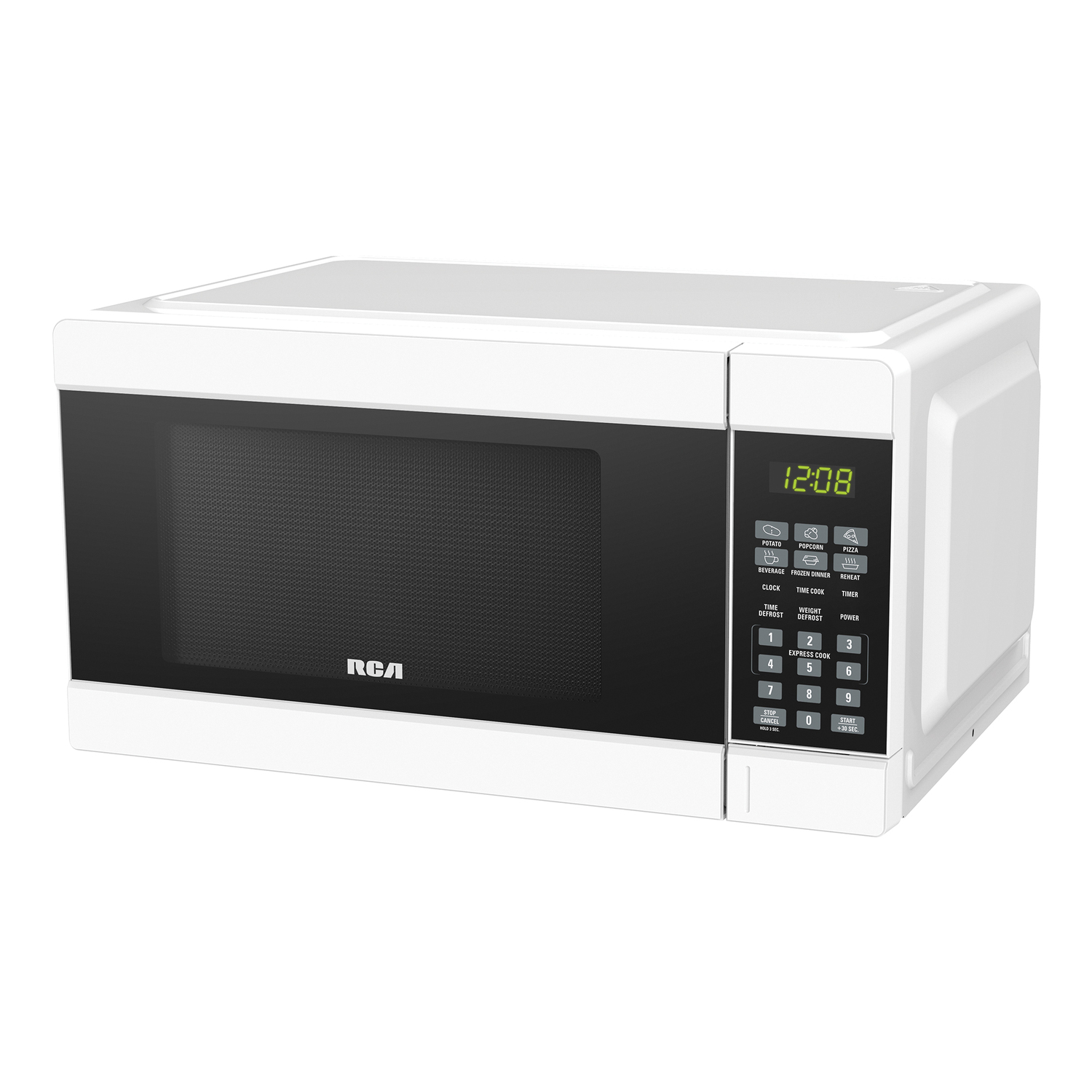 RCA 1.1-Cu. ft. Countertop Microwave Oven with Glass Turntable, 1,000 ...