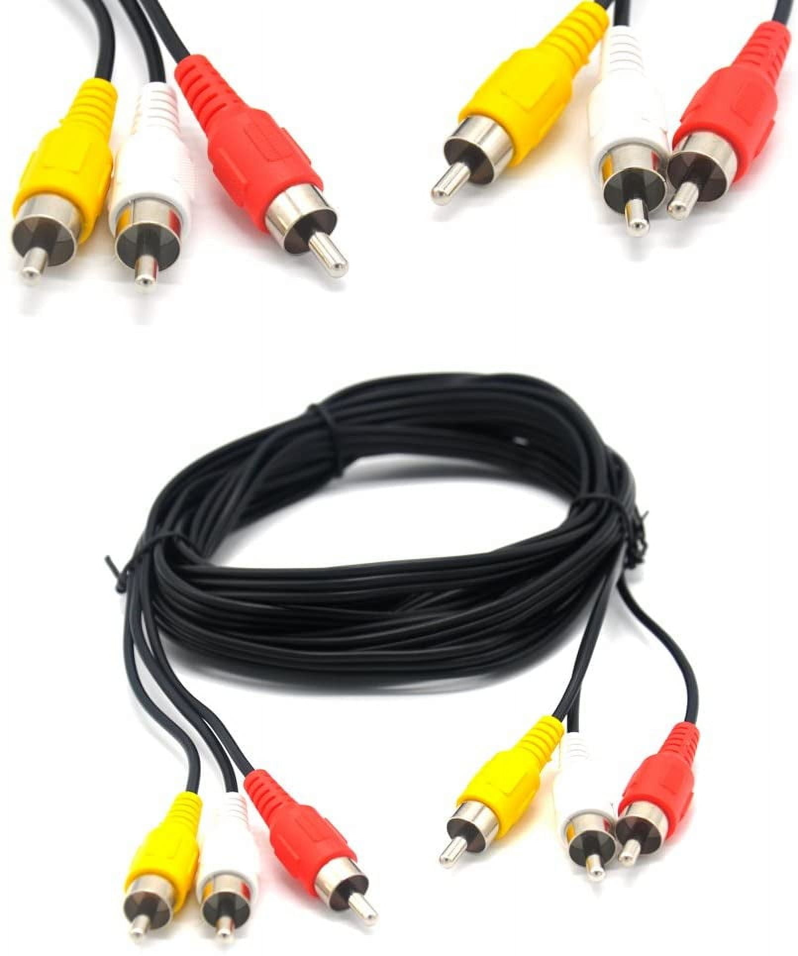 RCA 10FT Audio/Video Composite Cable DVD/VCR/SAT Yellow/White/red ...