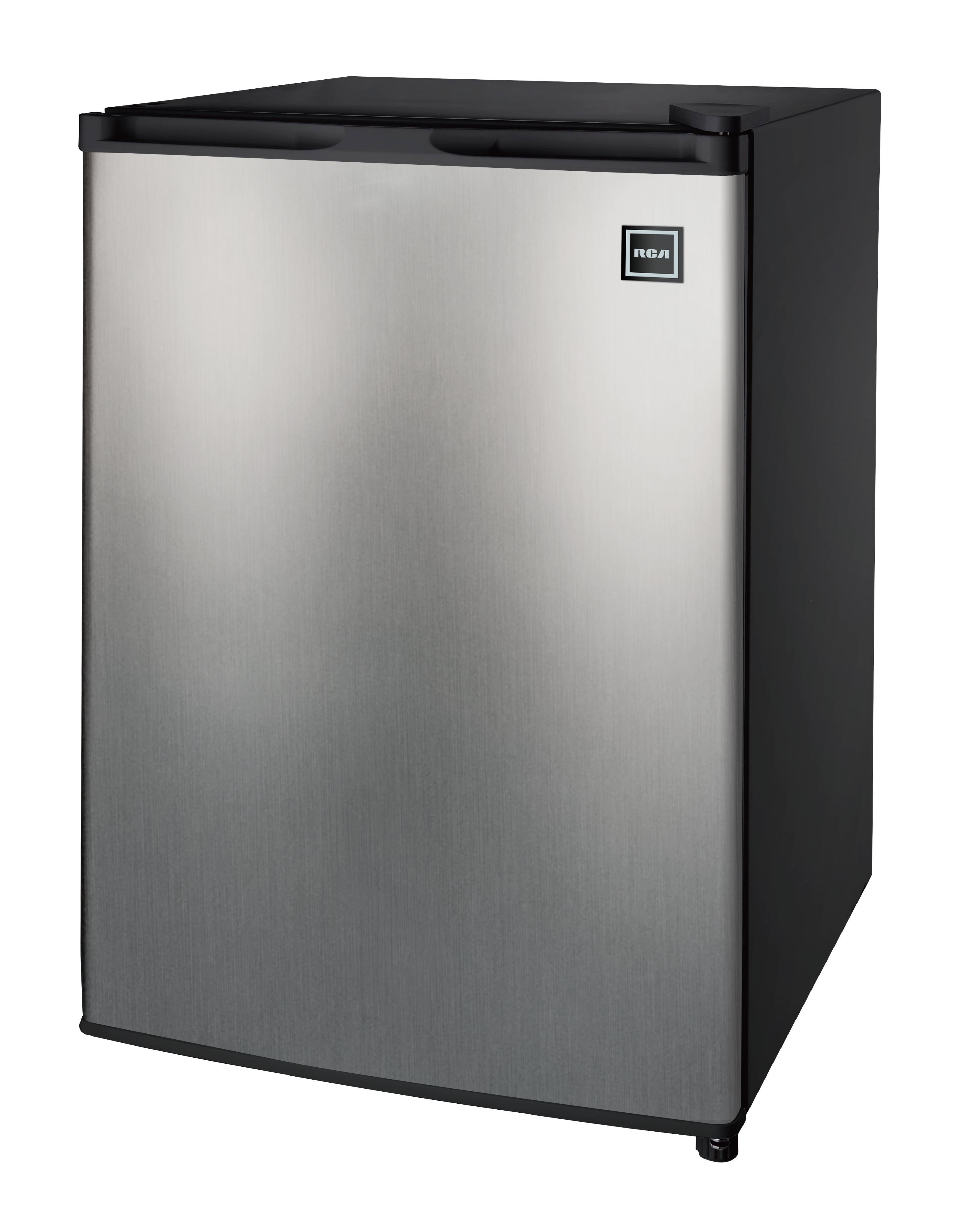 RCA 2.6 Cu Ft Single Door Mini Fridge RFR283, Stainless Steel - Walmart.com
