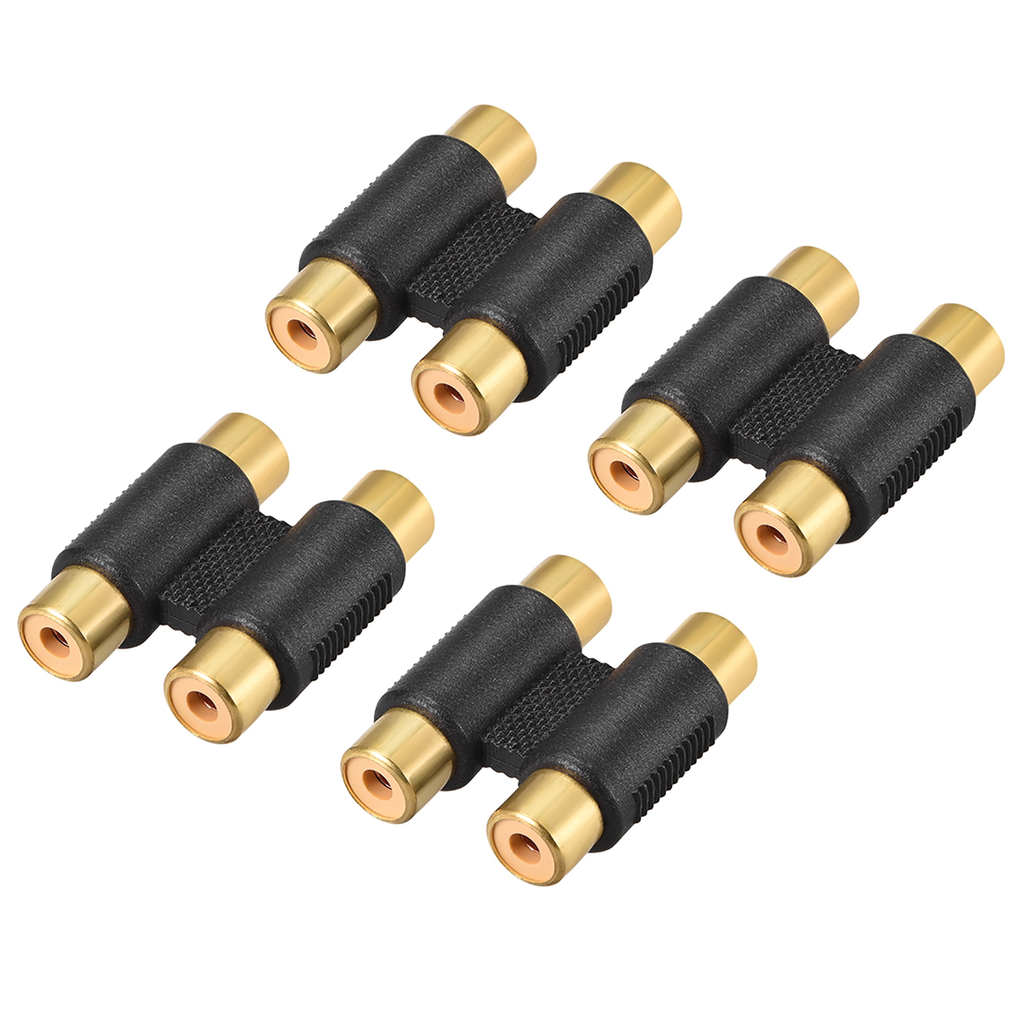RCA 2 Female to 2 Female Connector Stereo Audio Video Cable Adapter ...