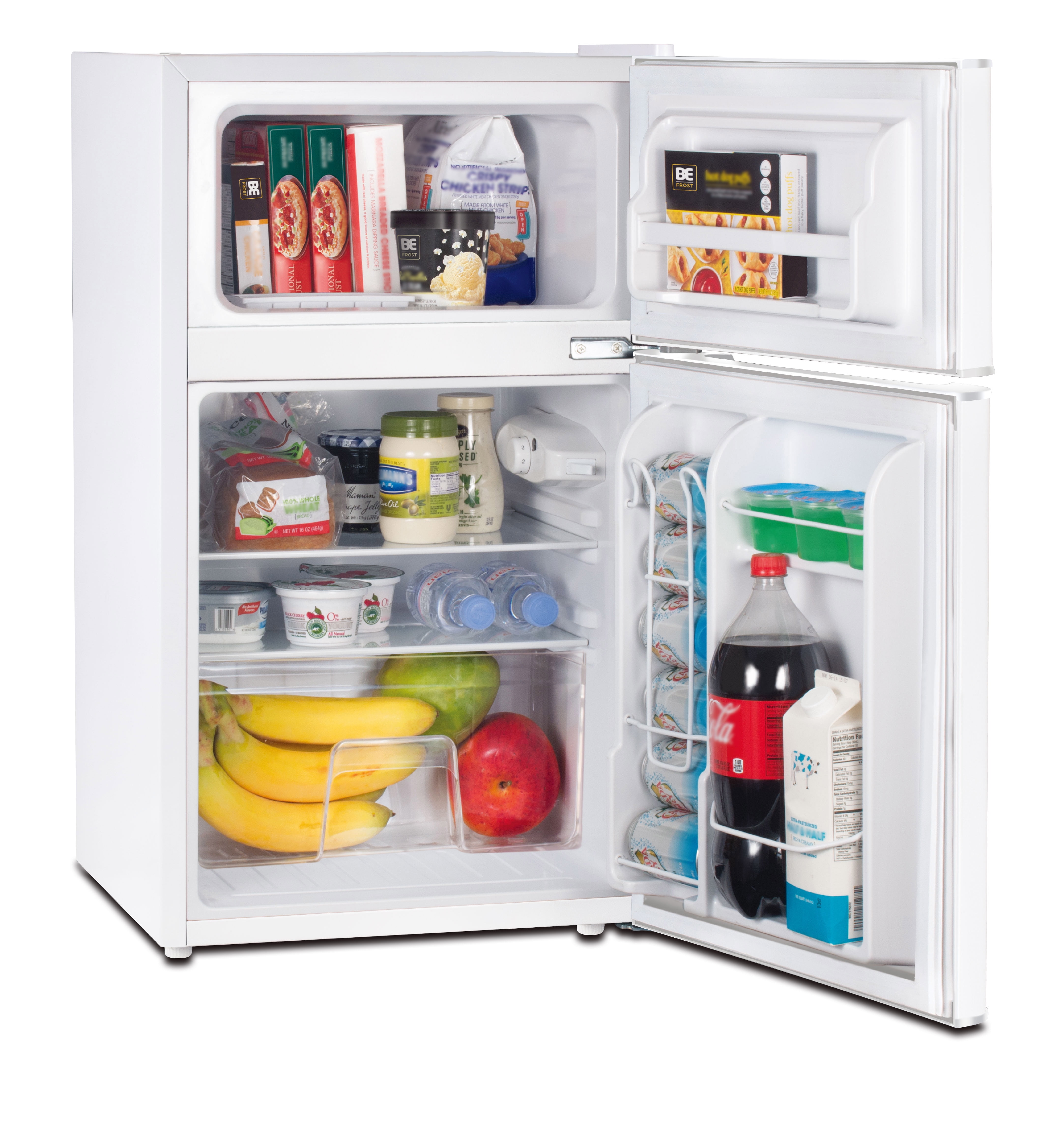 RCA 3.2 Cu. Ft. Top Freezer Mini Fridge Compact Home Refrigerator ...