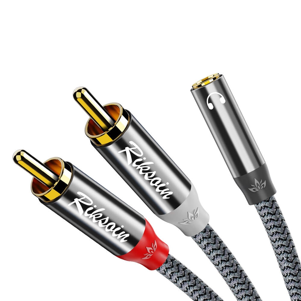 RCA to 3.5mm Female ,3.5mm Female to 2RCA Male Stereo Audio Cable 3.5mm ...