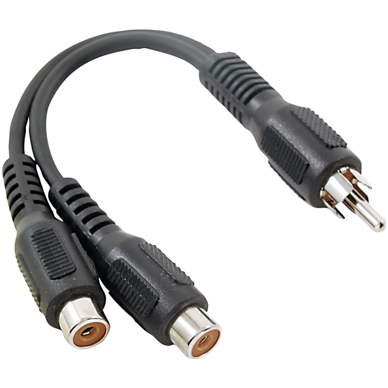 RCA Ah25R Single Splitter Y-Adapter (1 Male to 2 Females) - Walmart.com