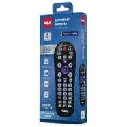 onn. Universal 3-Device Remote, Black, Compatible for TV, Streaming ...