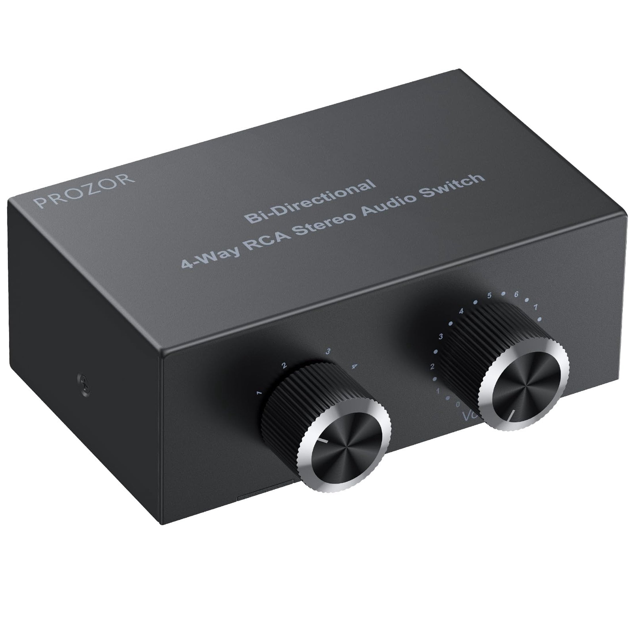 RCA 4-Way Bi-Directional Audio Selector with Volume Control and Switch ...