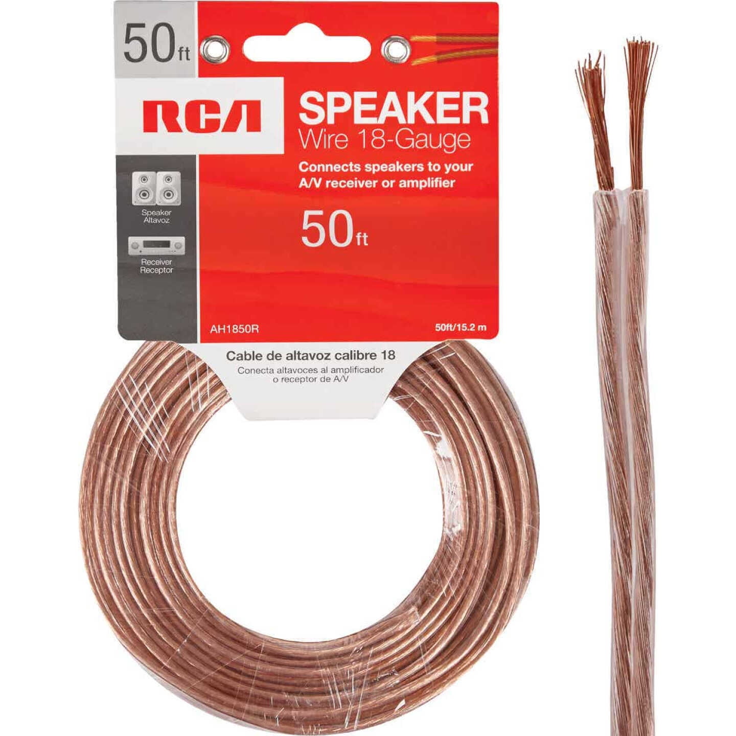 RCA 50Ft. Speaker Wire - 18 Gauge - Walmart.com