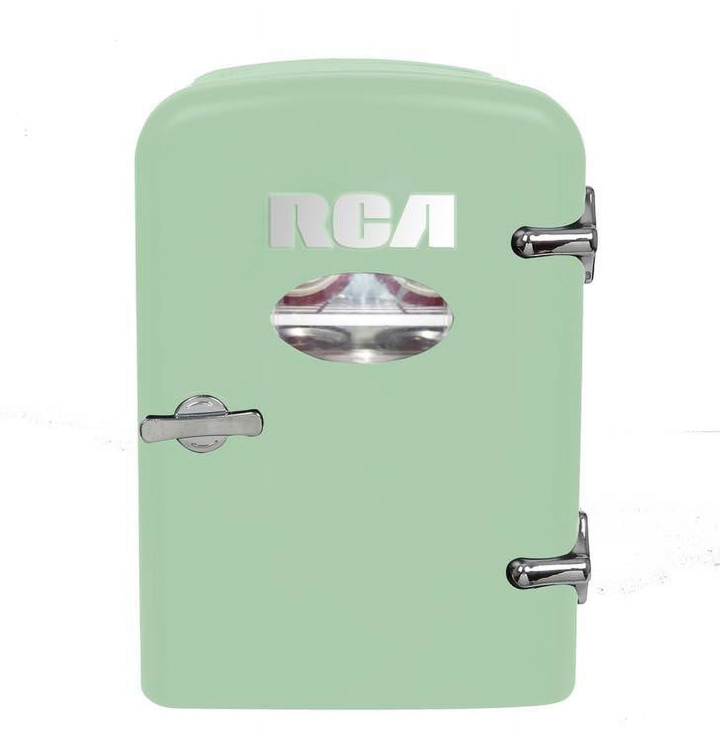 RCA 6-can Capacity Retro Mini Fridge, Mint, Compact Design - Walmart.com