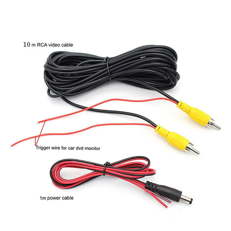 RCA 6M/10M/20M Video Cable For Car Rear View Camera Universal Wire For ...