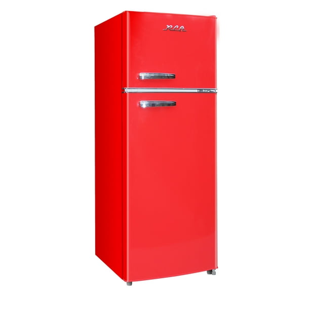 RCA 7.5 Cu. Ft. Top Freezer Refrigerator RFR786, Red - Walmart Business ...