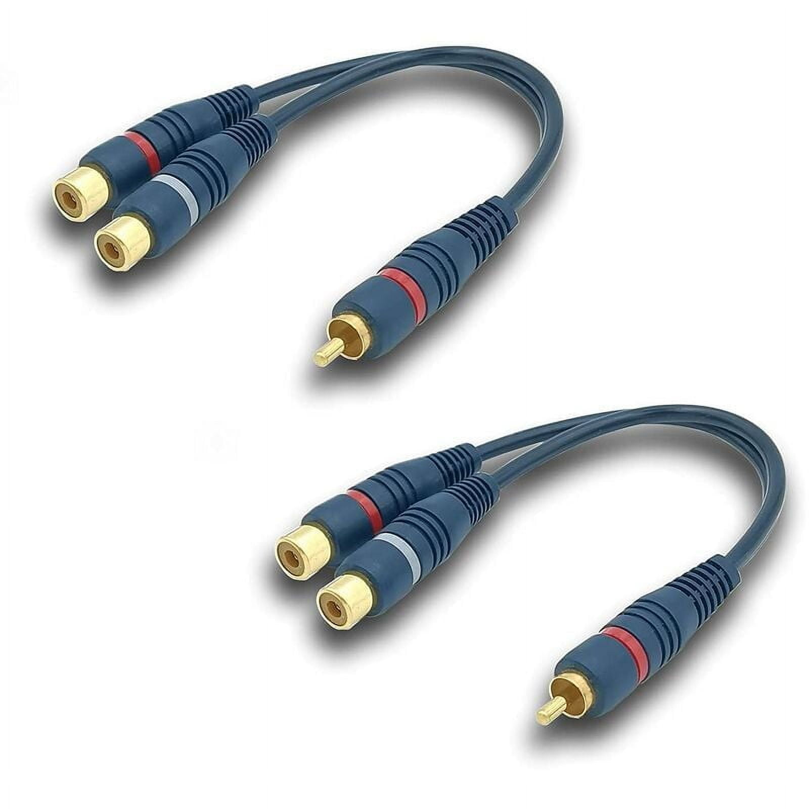 RCA Audio Splitter RCA Y Cable Adapter Cable 20cm RCA to JACK Cable 1 ...
