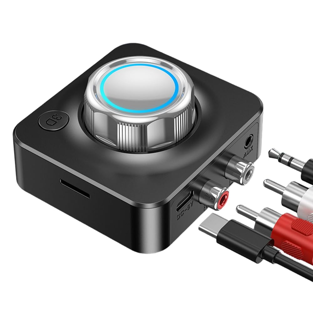 RCA Bluetooth Receiver for Home Stereo, RCA 3.5mm AUX Bluetooth Adapter ...