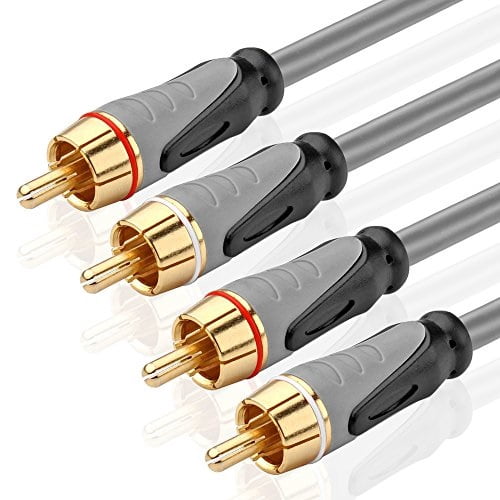 RCA Audio Cable - 2 Channel RCA Male to Male Red White Audio Cable ...