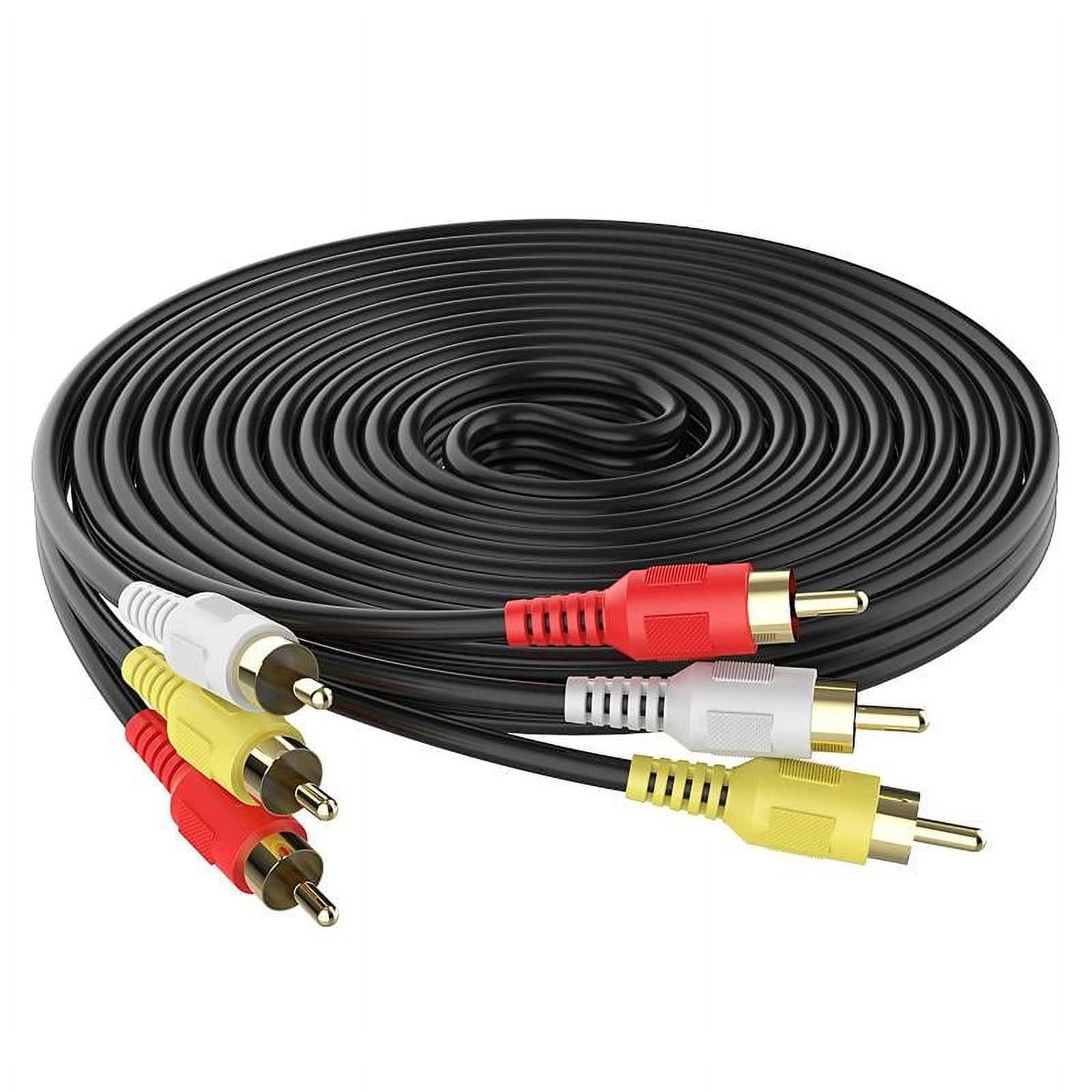 RCA Cable Male to 3 RCA 3.5mm Jack Adapter Audio Aux Video AV Cable ...
