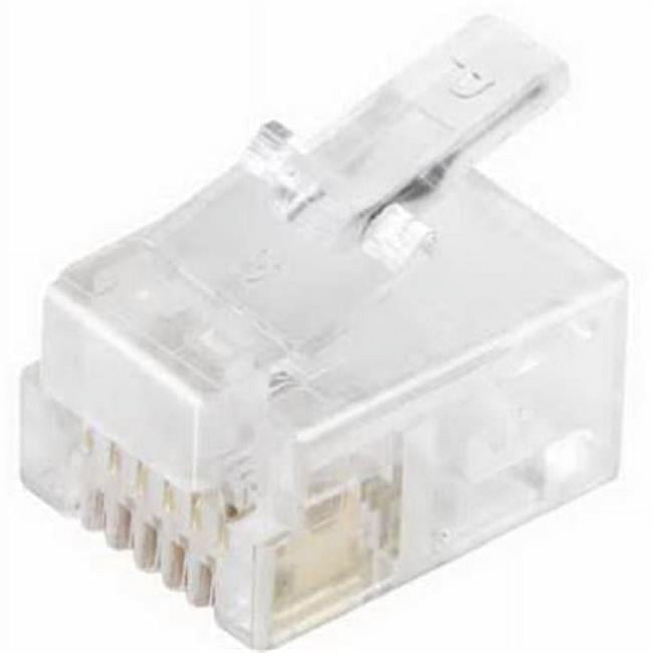 RCA Clear 4-Wire Modular Outlet Phone Plug (10-Pack) TP304R - Walmart.com