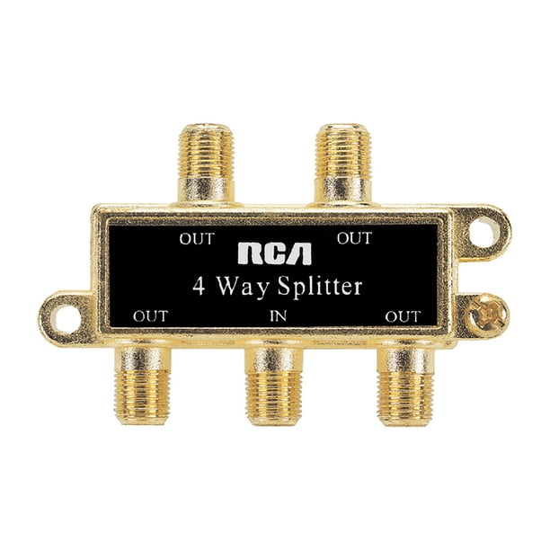 RCA Coaxial Splitter (4-Way), VH49R - Walmart Business Supplies