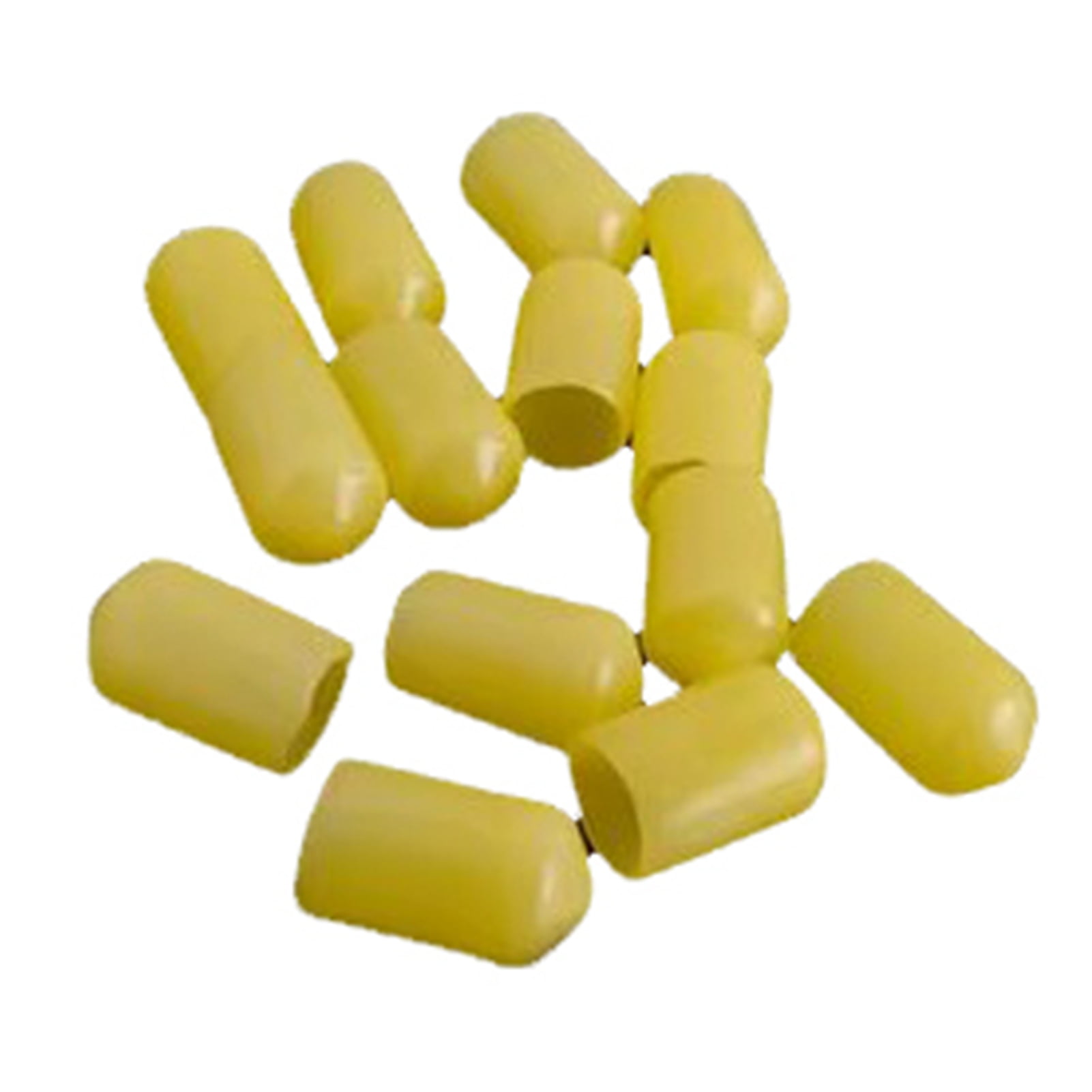 RCA Connector Socket Jack Plug Protector Covers, 20-Pack Yellow Dust ...