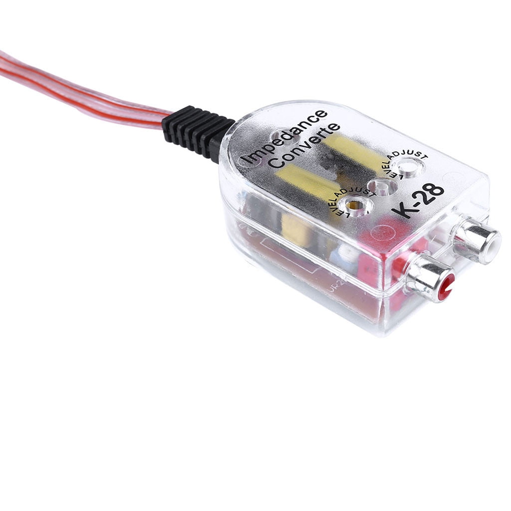 RCA DC 12V Car Audio Amplifier Speaker High To Low Impedance Converter ...