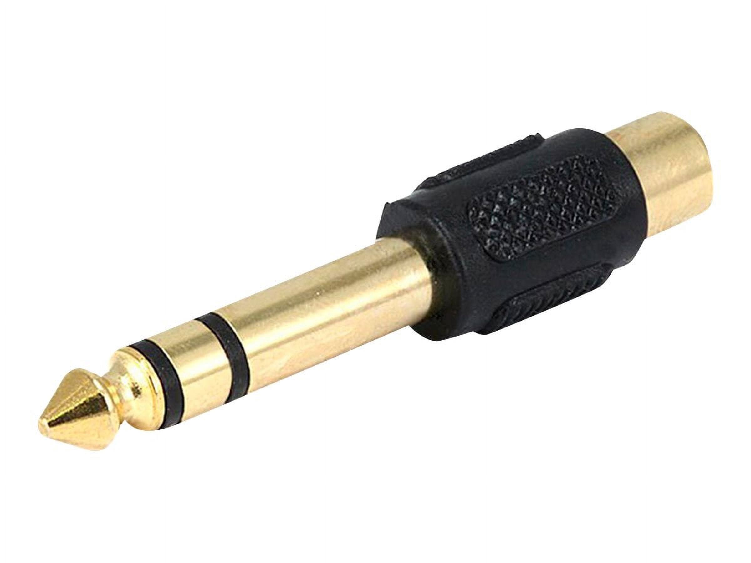 RCA Female to 1/4 Male Audio Stereo Adaptor - Walmart.com