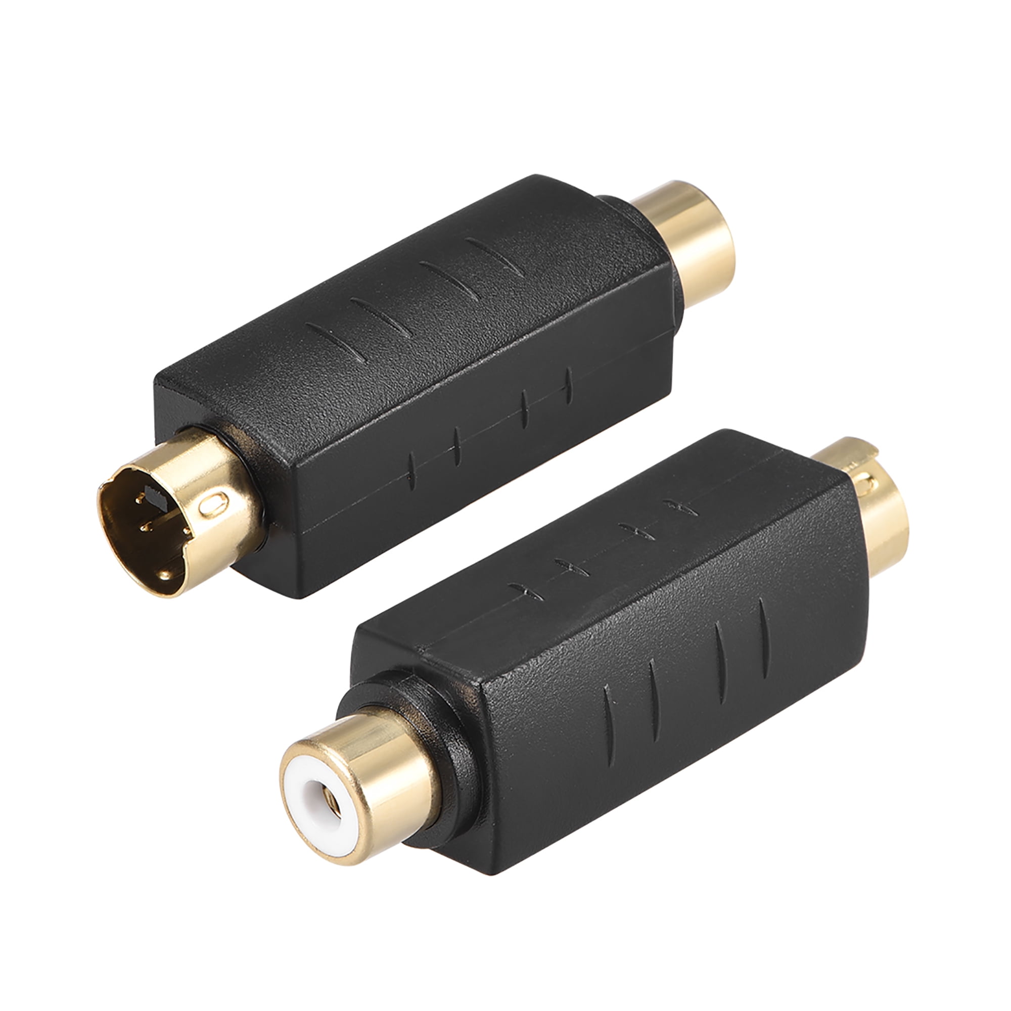 RCA Female to S-Video 4 Terminal Male Connector Stereo Audio Video ...