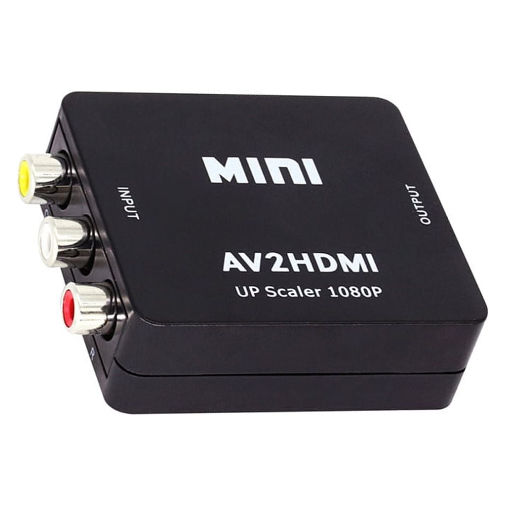 RCA to HDMI,AV to HDMI Converter, 1080P Mini RCA Composite CVBS Video ...