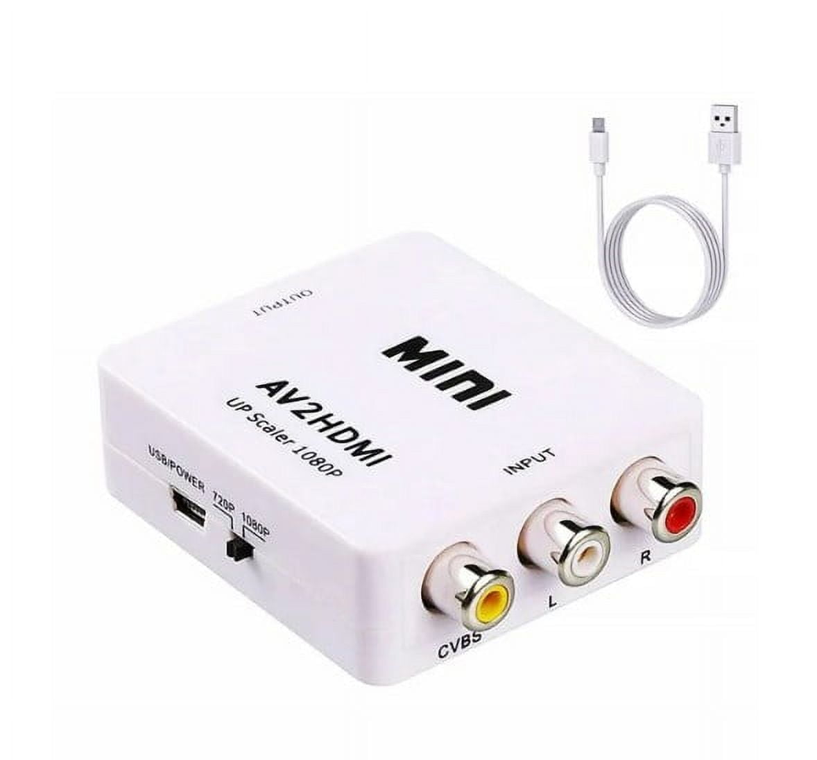 RCA to HDMI,AV to HDMI Converter,ABLEWE 1080P Mini RCA Composite CVBS ...
