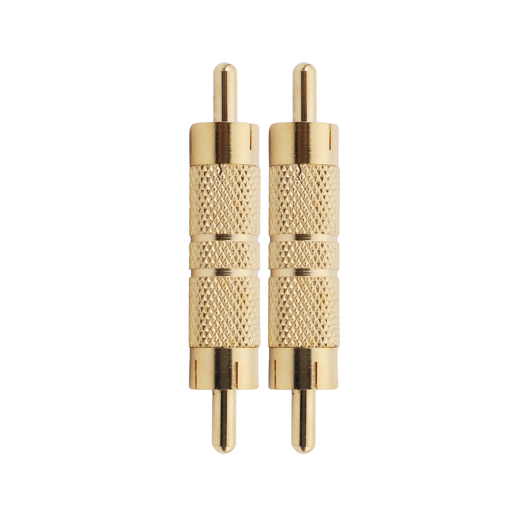 RCA Male to Male RCA Coupler Adapter Converter Connector Gold Plated (2 Pack) - Walmart.com
