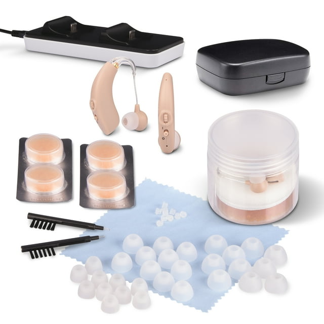 RCA OTC Behind-the-Ear Hearing Aids Value Bundle, Beige - Walmart.com