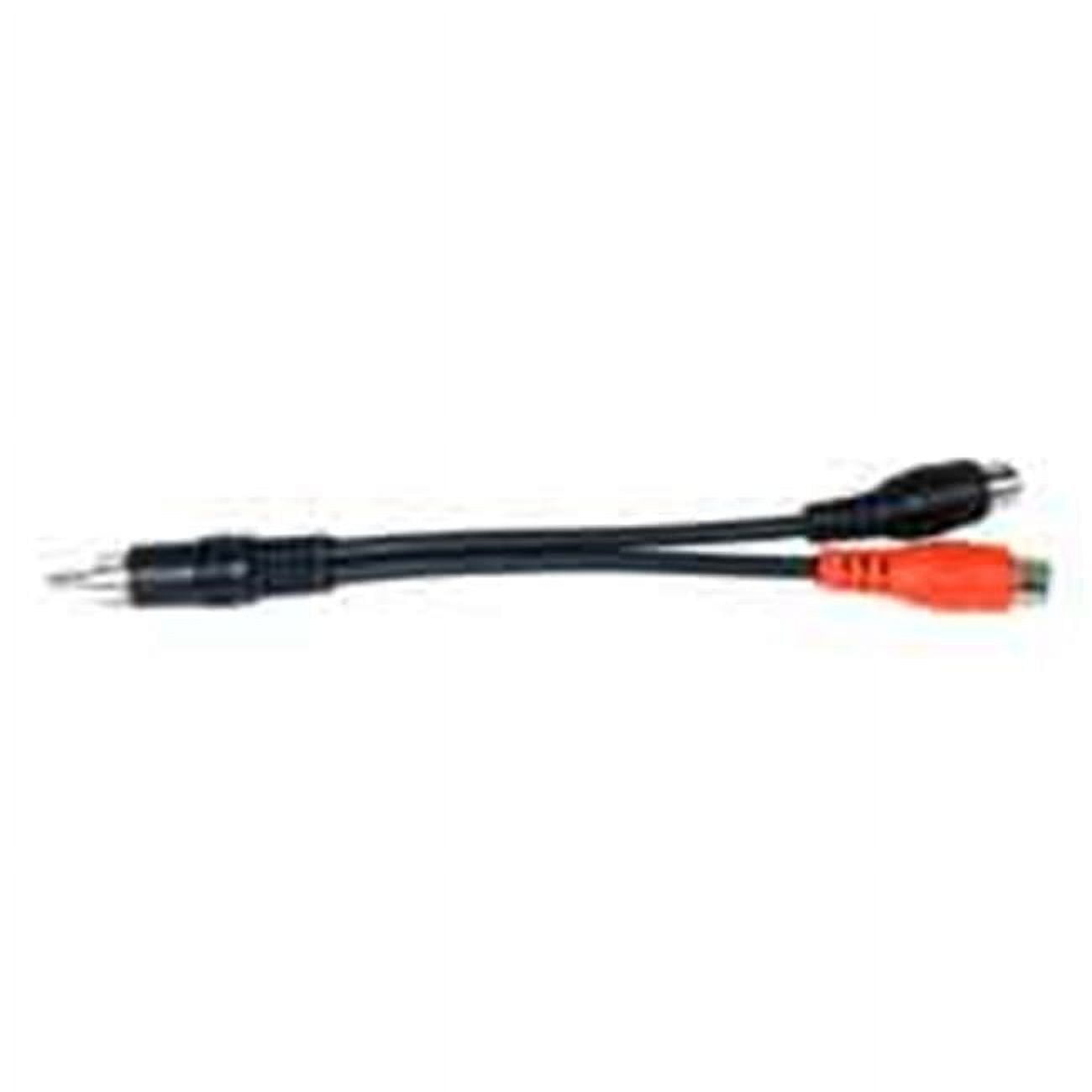 RCA Plug to Two- 2 RCA Jacks Audio Adapter Cable 6 inches - Walmart.com