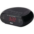 RCA RC205 Bedroom Dual Alarm Clock Radio with AM/FM, Red LED Display ...