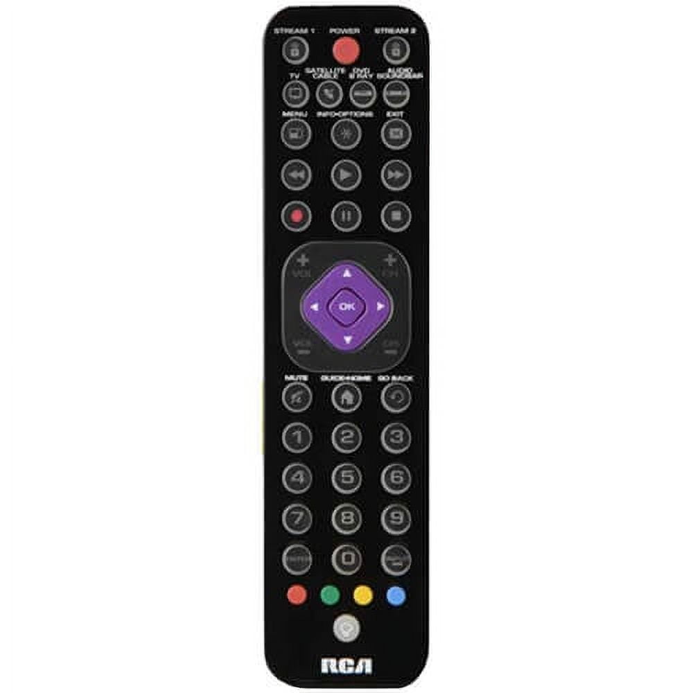 RCA RCRTBL04BE 4-Device Universal Ultra-Slim Remote Control - Walmart.com