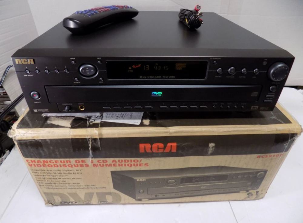 RCA Rc-5910 5 Disc CD DVD Player 5-Disc Carousel Cd Dvd Player with ...