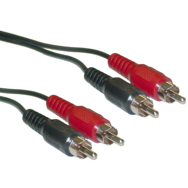RCA Stereo Audio Cable, Dual RCA Male, 2 channel (Right and Left), 25 ...