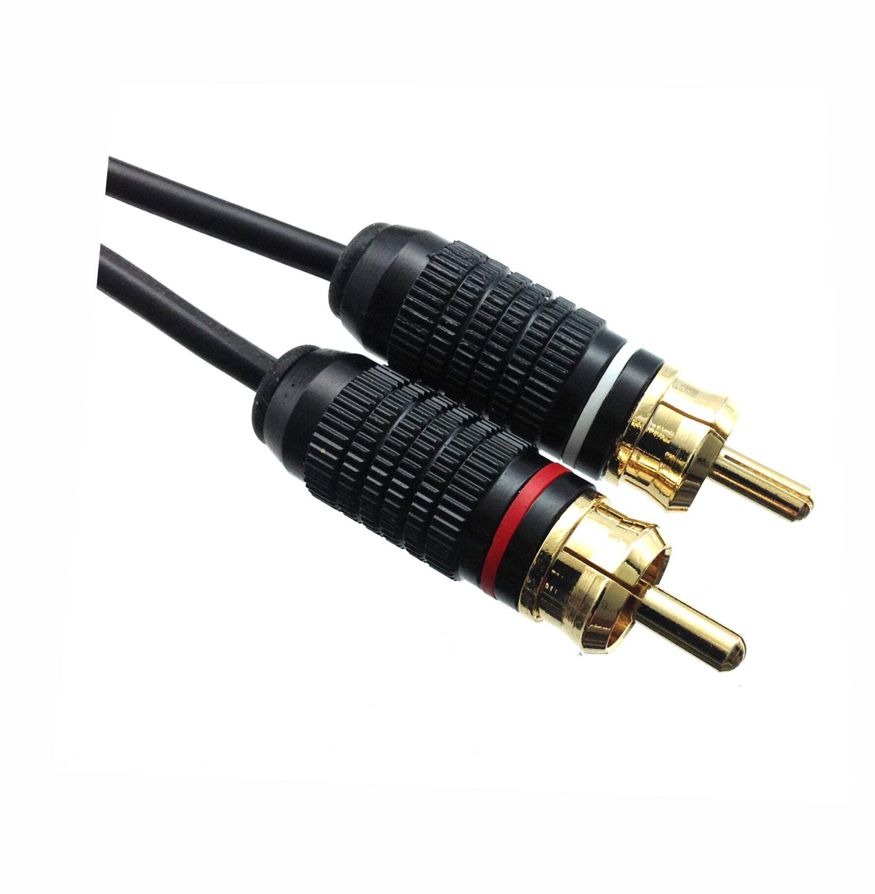 RCA Stereo Patch Cables with Gold RCA - Walmart.com