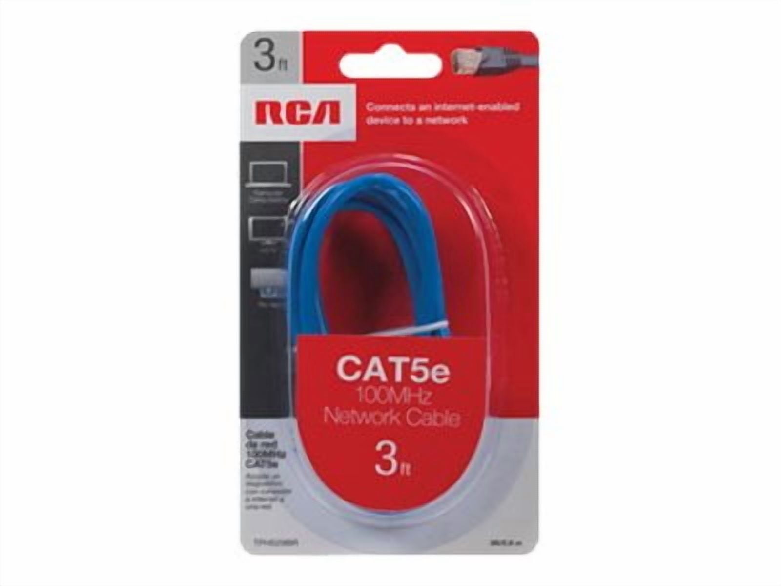 RCA - Network cable - RJ-45 (M) to RJ-45 (M) - 3 ft - UTP - CAT 5e ...