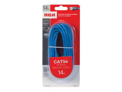 RCA 14 Ft. CAT-5 Blue Network Cable TPH531BR - Walmart.com