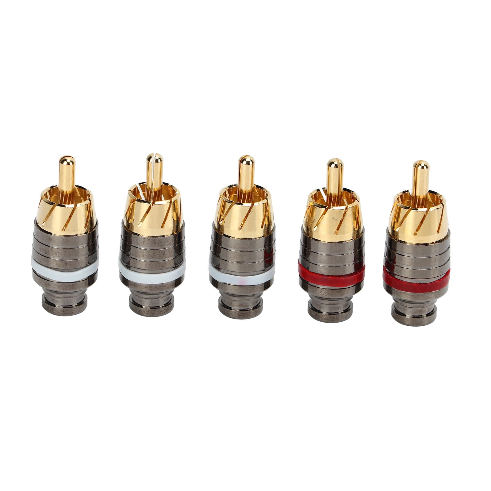 RCA Terminal Plugs - Portable High-Strength Metal RCA Connectors - DIY ...