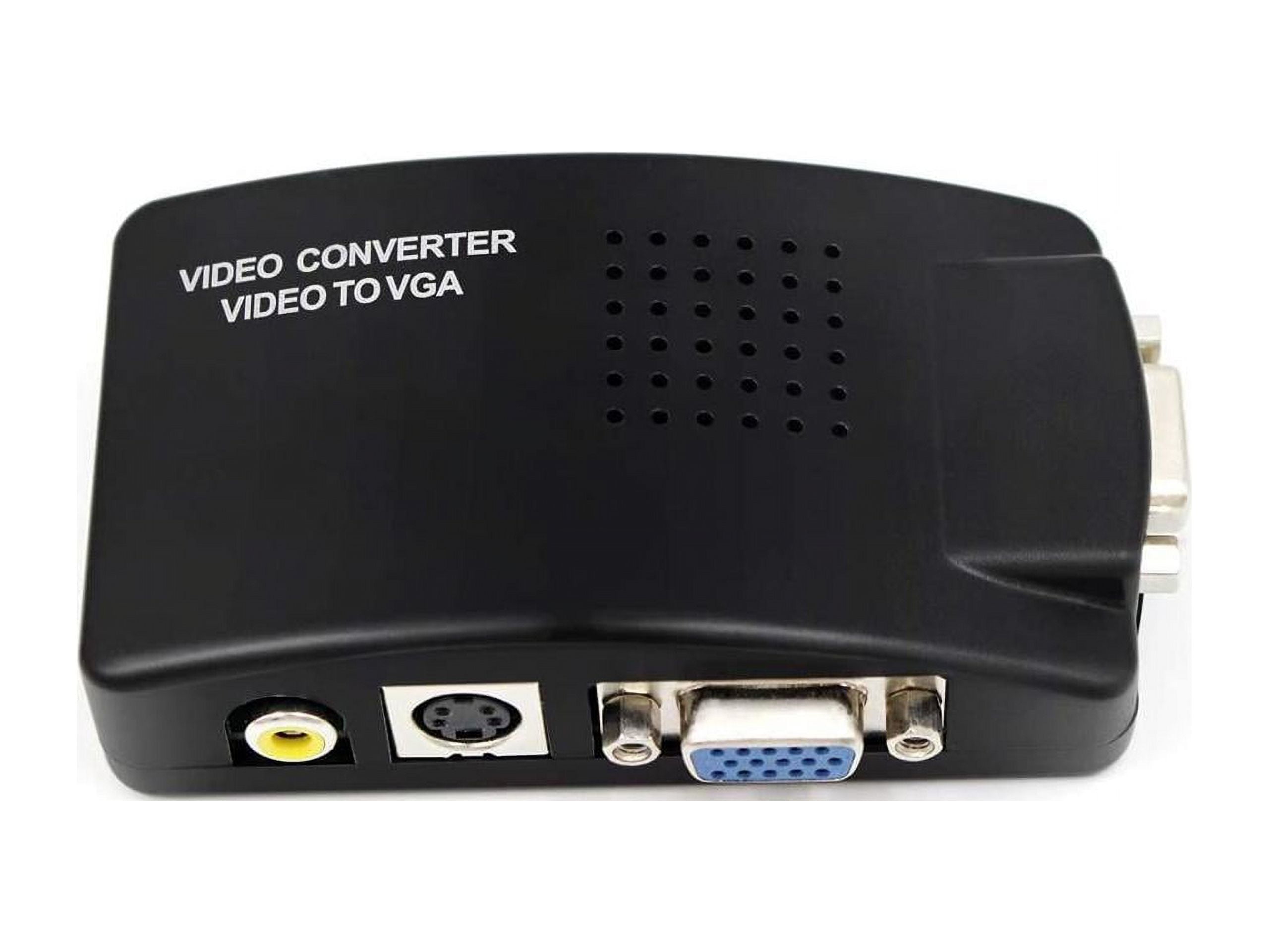 RCA to VGA Adapter, Composite AV S-Video RCA VGA Female Input to VGA Female Output Converter ...