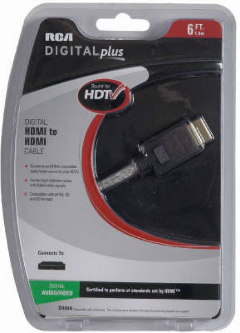 RCA VH3HHN Digital Plus HDMI Cable, 3', Each - Walmart.com