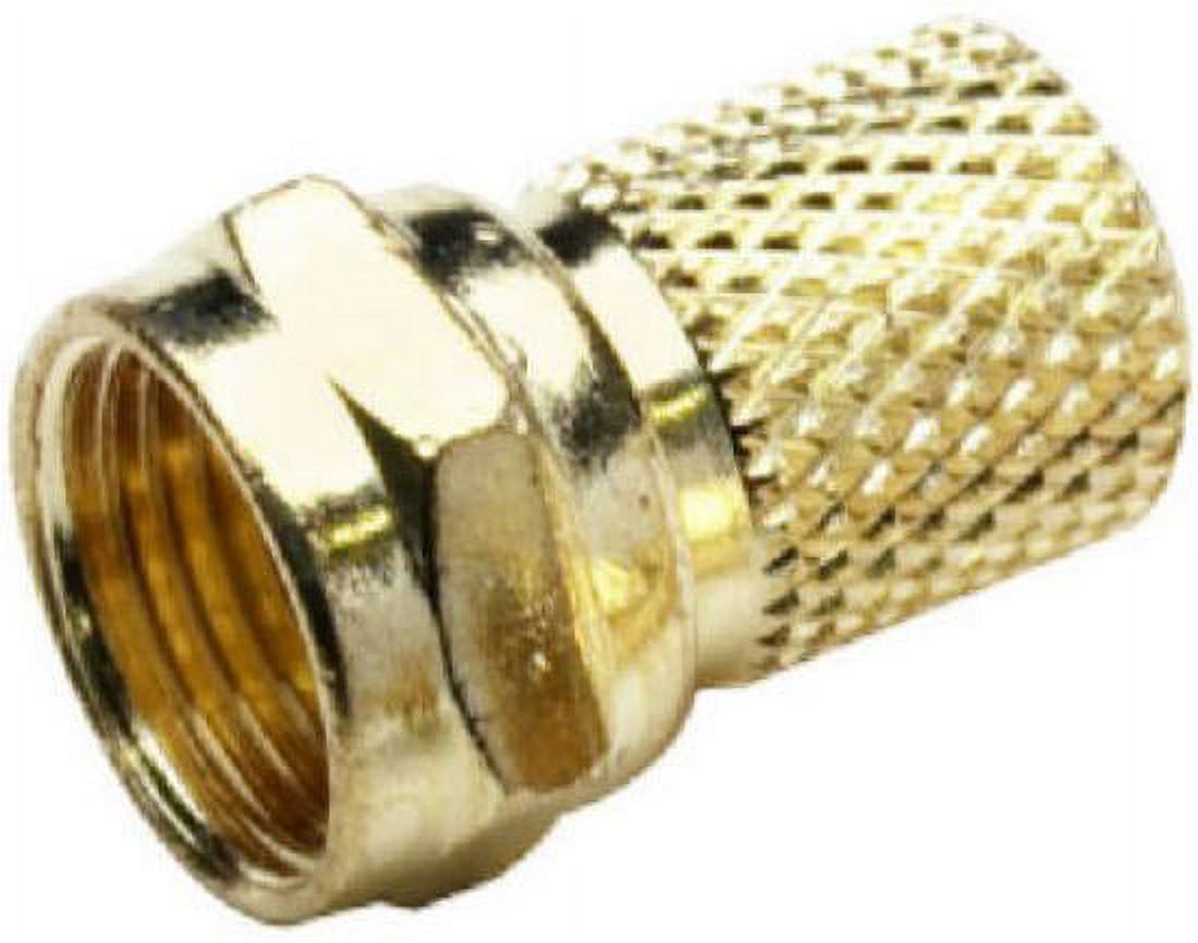 RCA VH5910N Twist on RG6 Connectors, Gold Plated, 10-Pack, Each ...