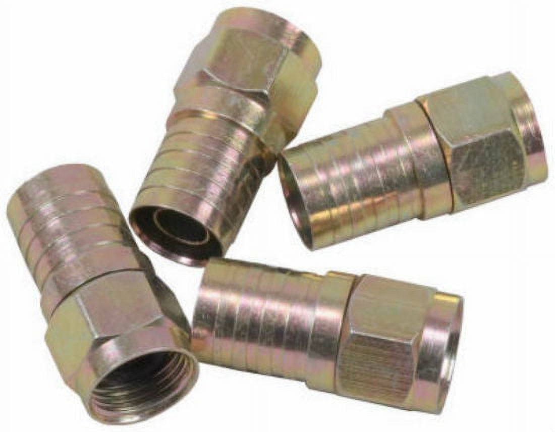 RCA VHD905N Weather Resistant Crimp on F Connectors, 4-Pack, Pack of 6 ...